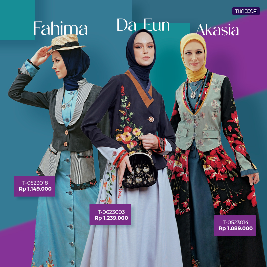 Busana Nuansa Biru Untuk Sambut Awal Tahun Yang Fresh - Tuneeca Blog
