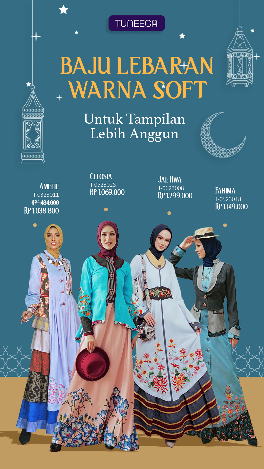 Bloom In Pastels: Baju Lebaran dengan Warna-warna Soft yang Membawa ...